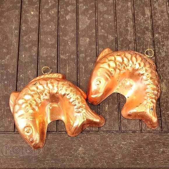 Tagus Portugal | Kitchen | Vintage Tagus Copper Fish Gelatin Mold ...